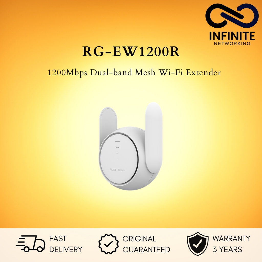 Jual Ruijie Reyee RG-EW1200R 1200M Dual-band Mesh Wi-fi Extender ...