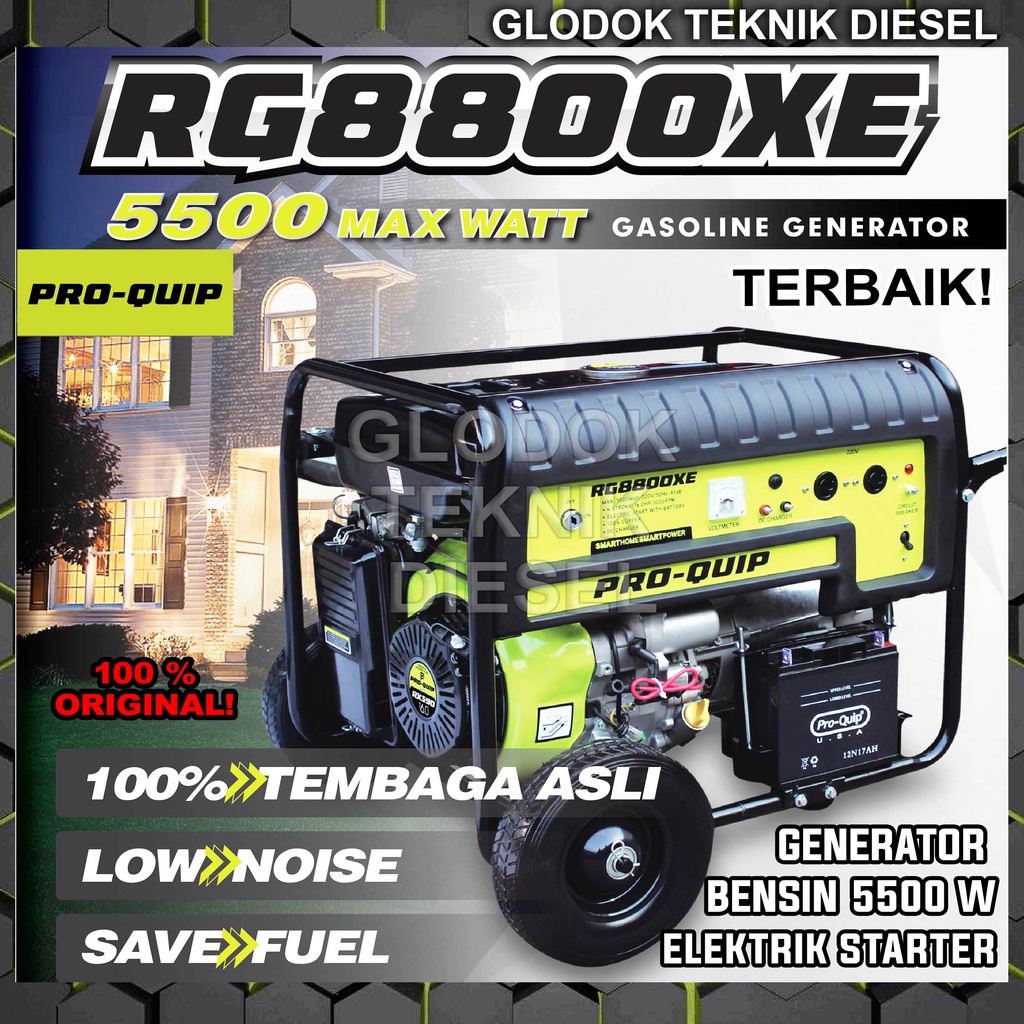 Jual Proquip Genset Generator Bensin 5500 5000 W Watt Elektrik Starter ...