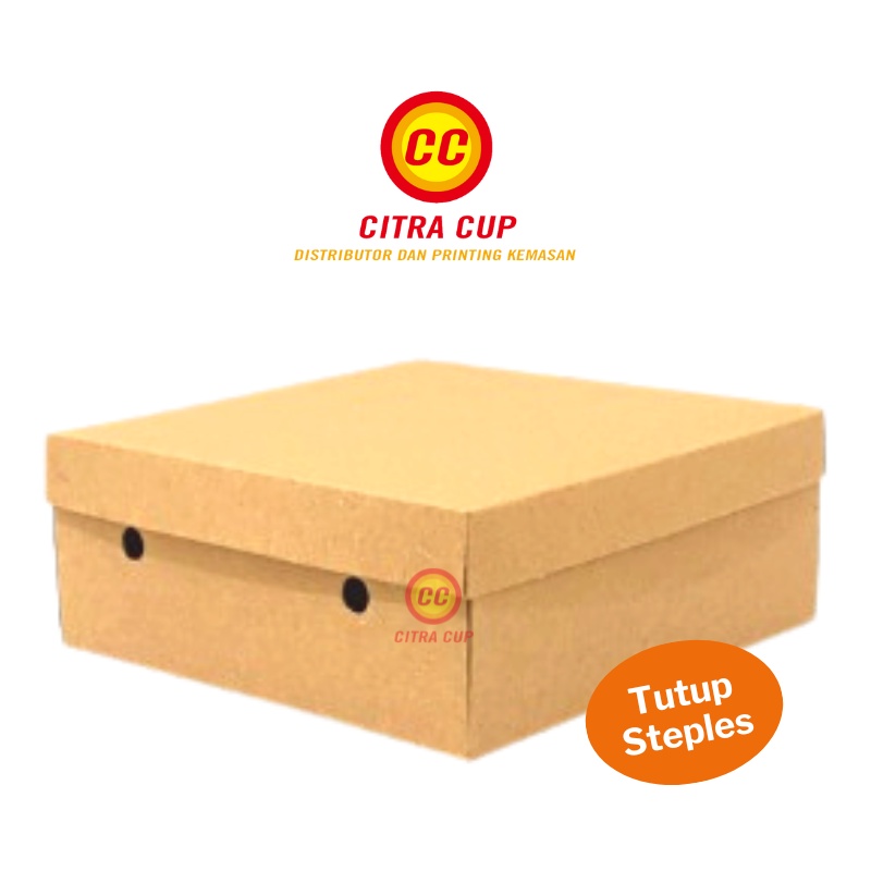 Jual Dus Kraft 16x16x7 Box Staples Snack Hajatan Molen Bakery Nasi ...