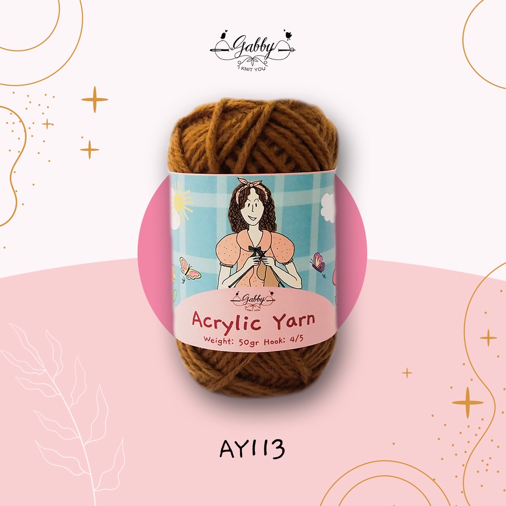 Jual Benang Rajut Akrilik/Acrylic Yarn AY113 | Shopee Indonesia