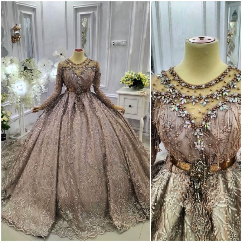 Jual ballgown pengantin | gaun pernikahan modern | kebaya akad nikah ...