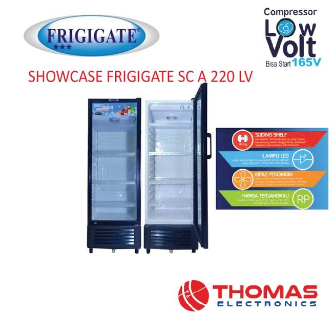 Jual NEW SHOWCASE FRIGIGATE SC A 220 LV SCA 220 LV GARANSI RESMI ...