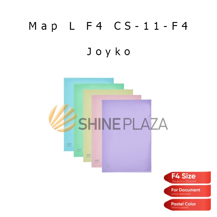 Jual Map L Plastik F4 Joyko Cs 11 F4 Clear Sleeves Folio Pastel Color