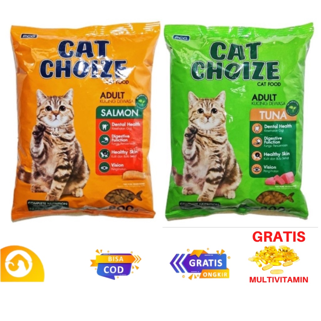 Jual Makanan Kucing Cat Choize Catchoize Salmon Tuna Cat Food Adult ...