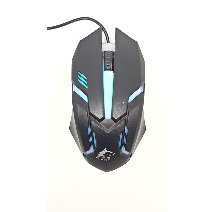 Jual MOUSE GAMING LED T-WOLF V1 (7 LAMPU) / MOUSE GAMING TWOLF MURAH ...