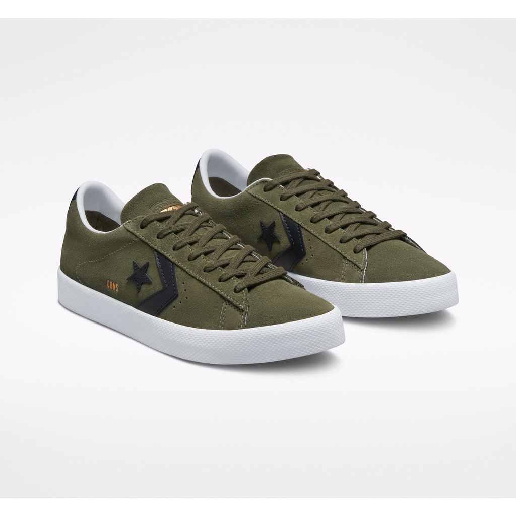 Jual CONVERSE CONS PL Vulc Pro Suede The Jungle Green / White black ...