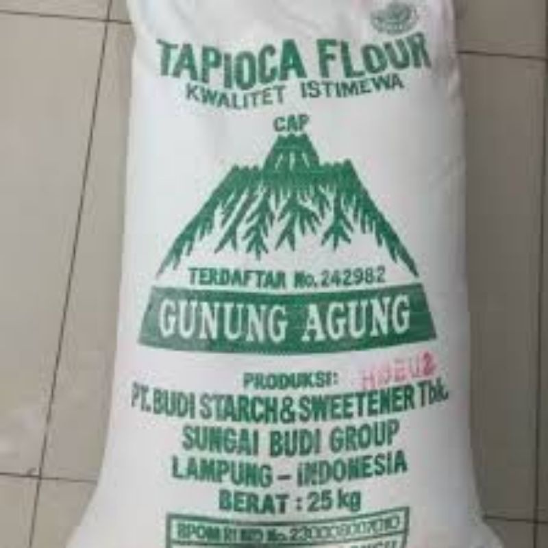 Jual tepung tapioka / Kanji / aci gunung agung 500 grm (½ kg) kemasan refill / repacking ...