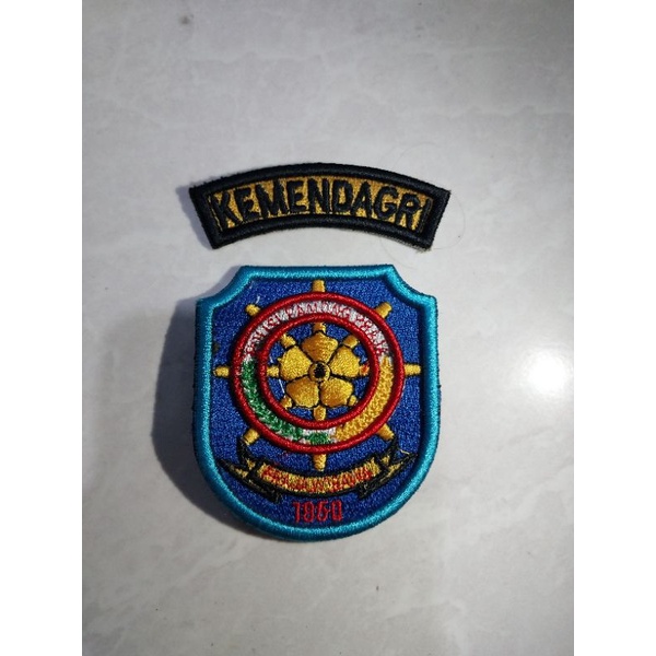 Jual logo lambang satpol pp kemendagri bordir timbul | Shopee Indonesia