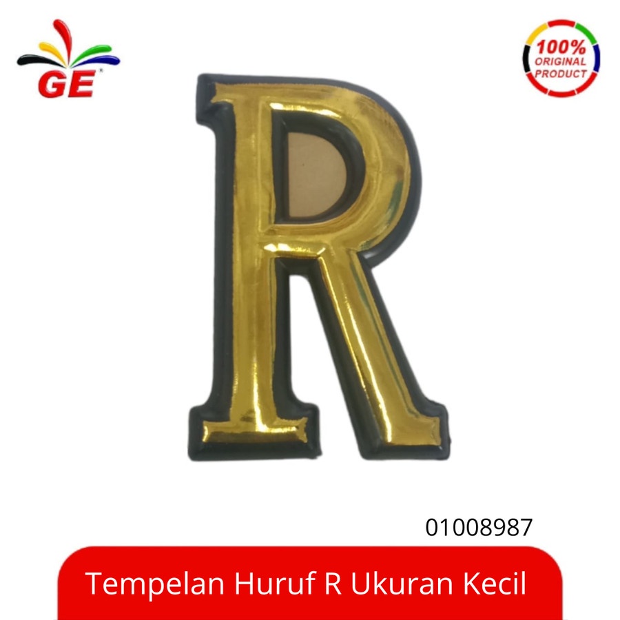Jual GE - Tempelan Huruf R Ukuran Kecil 01008987 | Shopee Indonesia