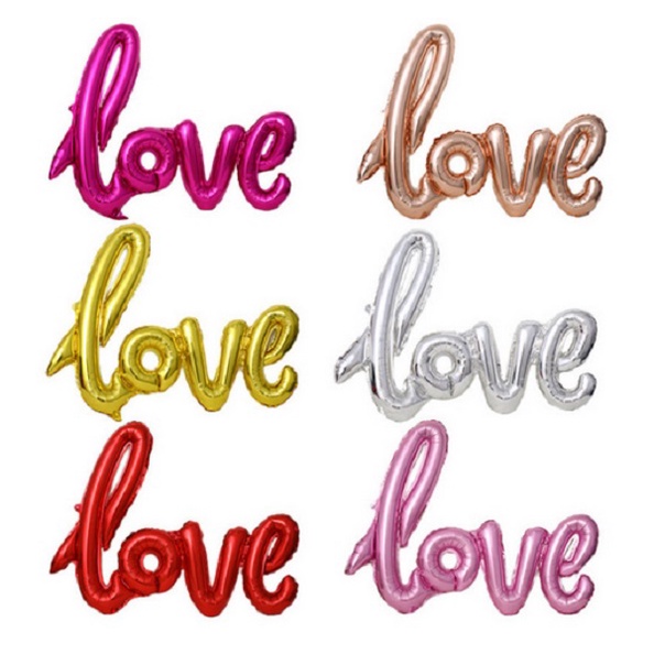 Jual Balon Love Deret / Balon Tulisan Love / Balon Huruf Love / Balon ...