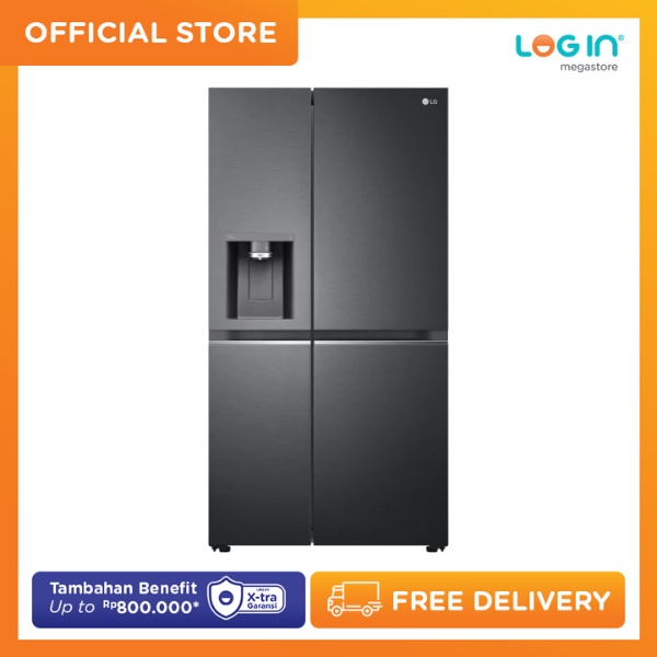 Jual LG Kulkas Side By Side 2 Pintu Ultra Sleek Door GCL257CQEL 617 Liter | Shopee Indonesia