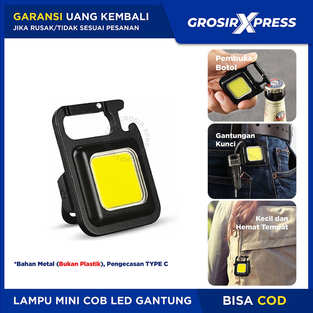 Jual Senter Mini Multifungsi Lampu Gantungan Kunci Motor Mobil Tas Led ...