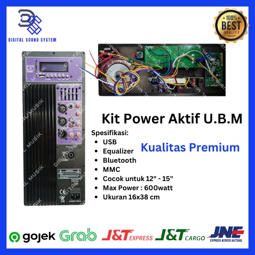 Jual Mesin Kit Power Speaker Aktif U.E.B USB Equalizer Bluetooth ...
