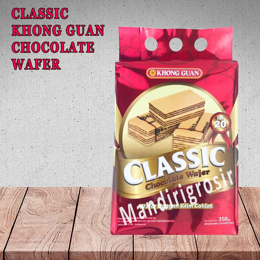 Jual WAFER CHOCOLATE* KHONG GUAN CLASSIC 350g* KHONG GUAN WAFER ...