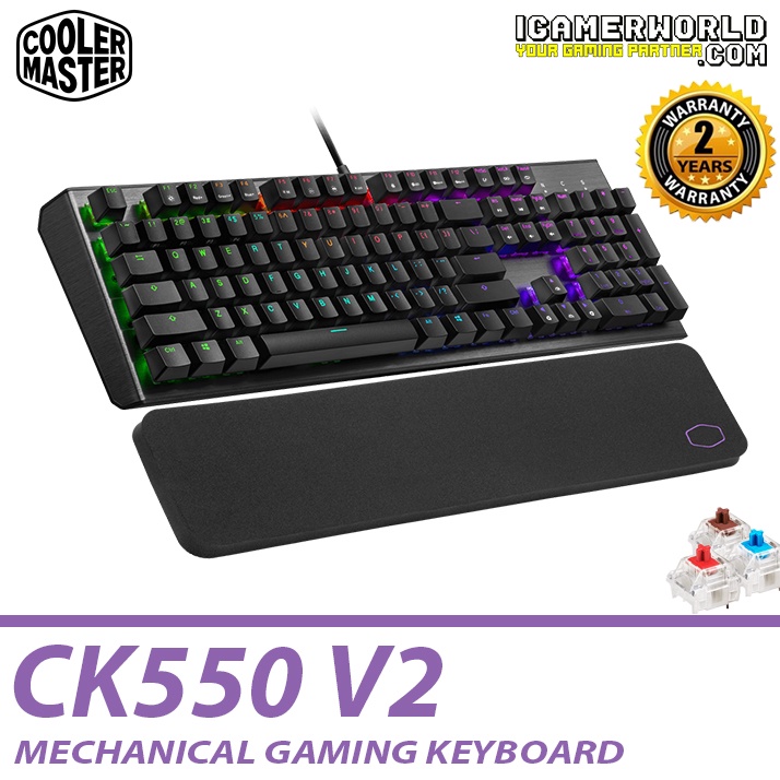 Jual Cooler Master CK550 V2 Fullsize Mechanical Gaming Keyboard | Shopee Indonesia