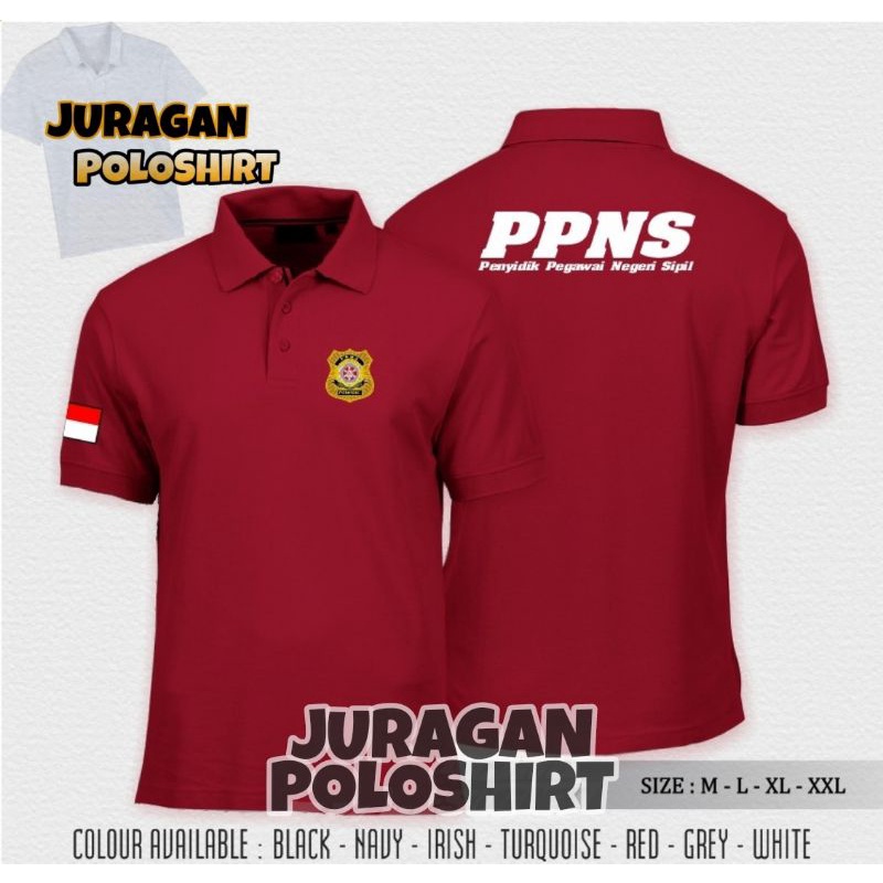 Jual KAOS KERAH POLO LOGO PPNS PENYIDIK PEGAWAI NEGERI SIPIL/ POLO ...