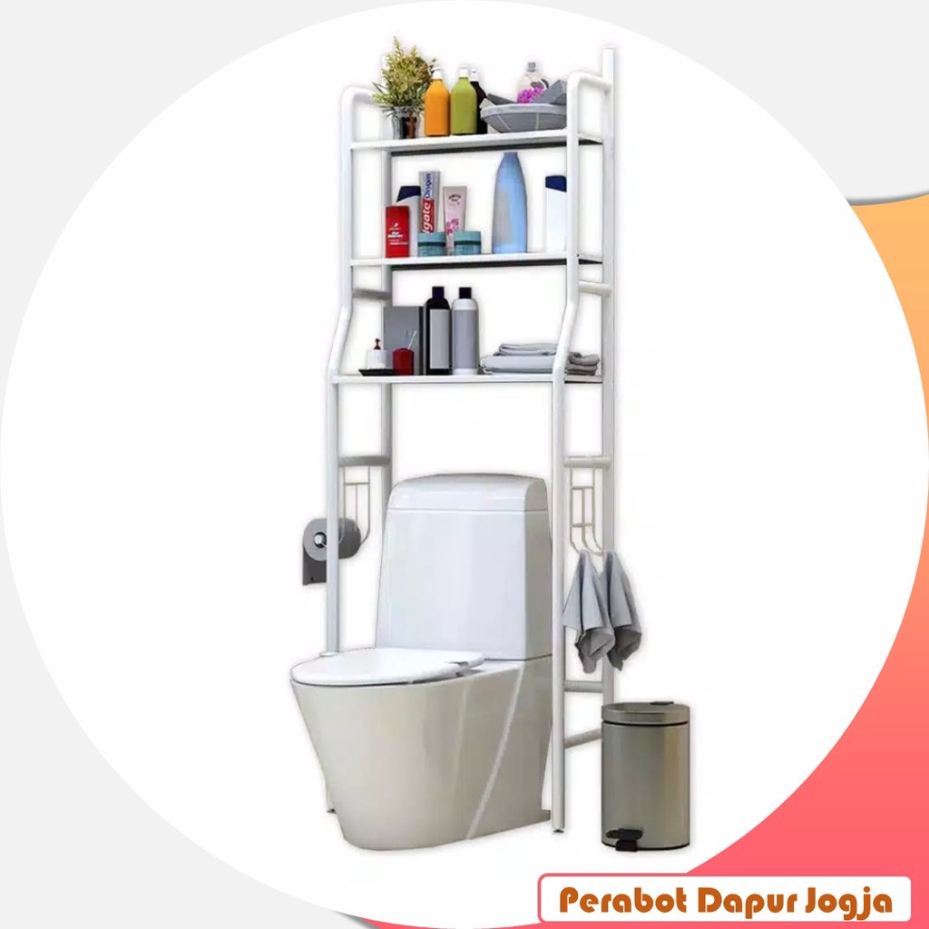 Jual RAK TOILET ORGANIZER RAK KAMAR MANDI RAK KLOSET WC DUDUK RAK TISU ...