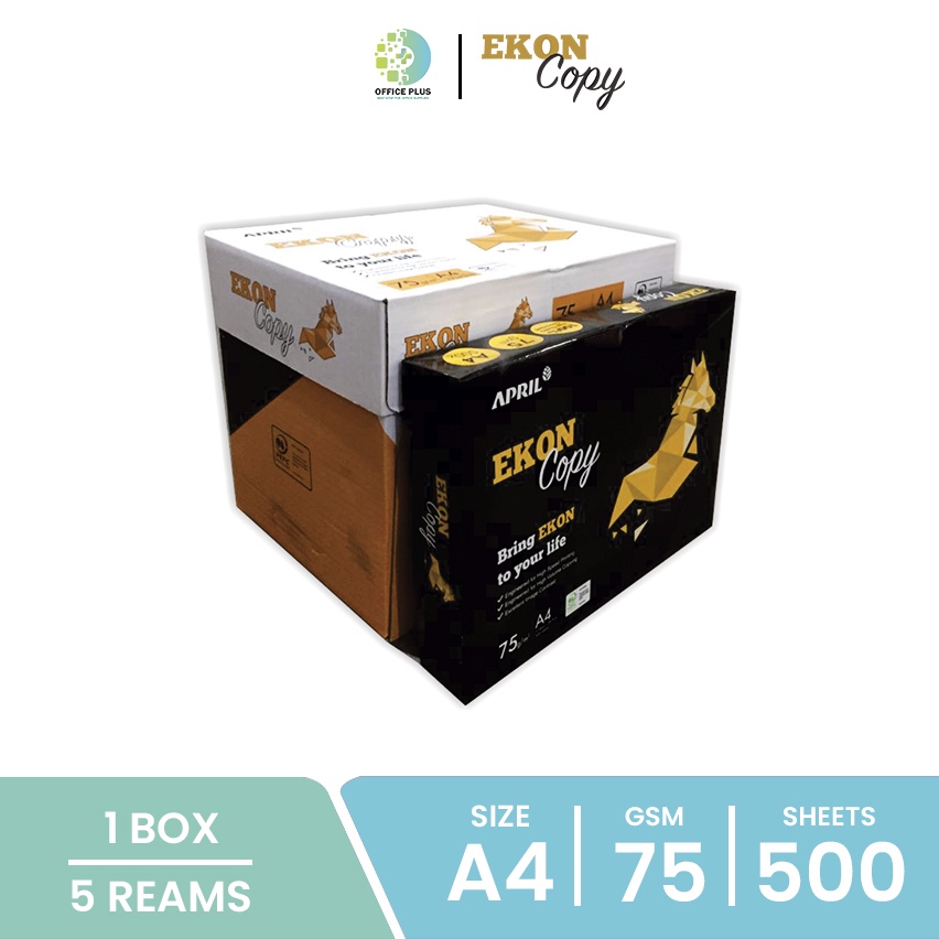 Jual Ekon Copy Paper Kertas HVS A4 75 gsm 1 BOX 1 DUS Instant / Sameday ...