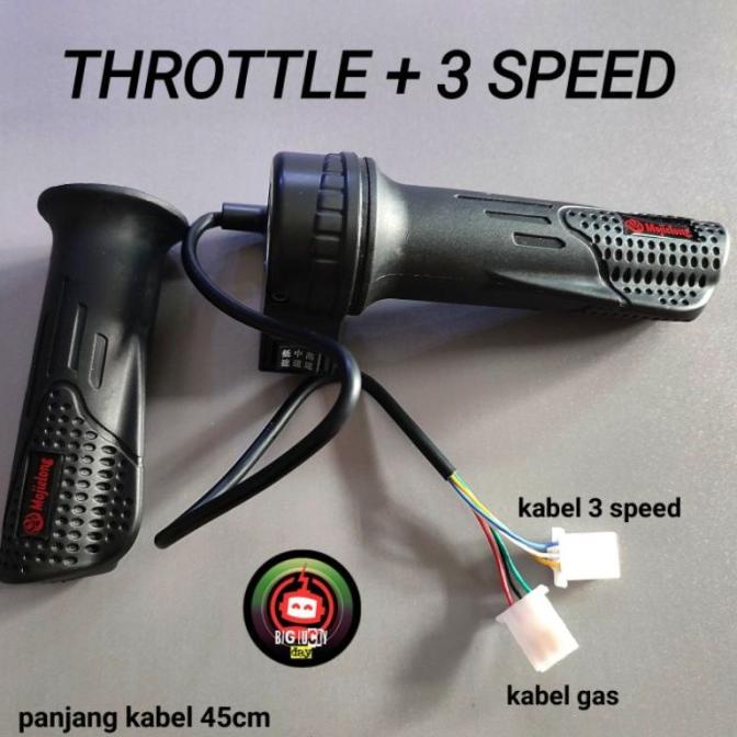 Jual Handle Gas + 3 Speed Universal 12V-72V Sepeda Listrik Motor ...