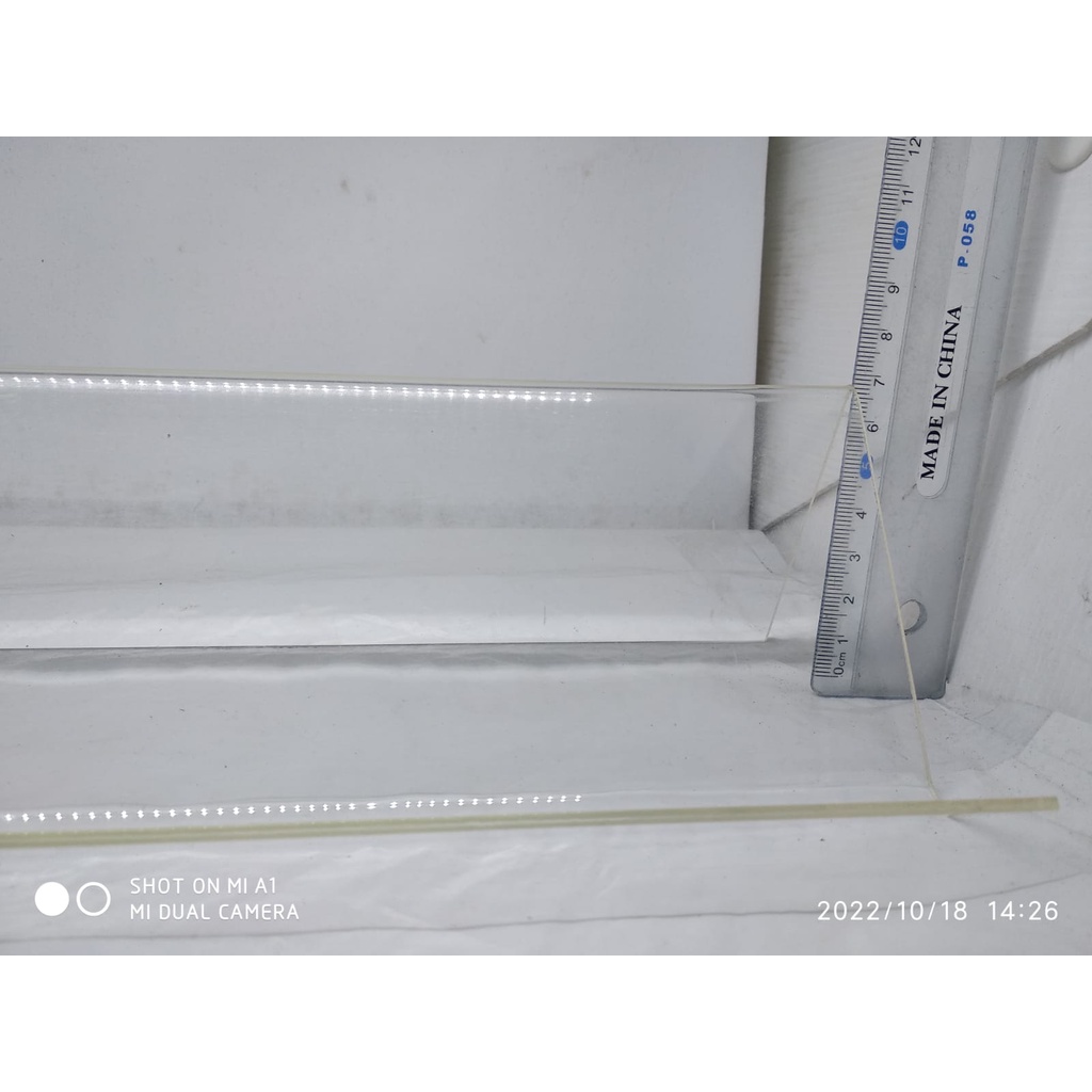 Jual MIKA AKRILIK BENING DISPLAY HP 1 TINGKAT Tinggi 7cm Panjang 33cm ...
