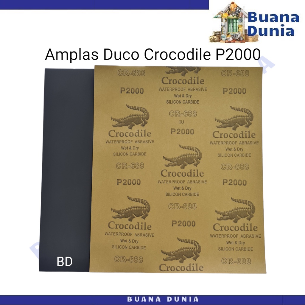 Jual Amplas Duco CROCODILE No 2000 | Amplas Lembaran Kertas Grit 2000 ...