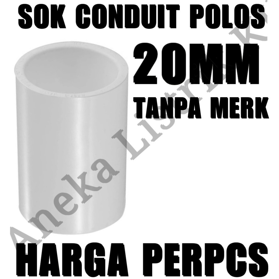 Jual SOK POLOS 20MM PIPA LISTRIK CONDUIT LEGRAND BOSS SOCK SAMBUNG 20 ...