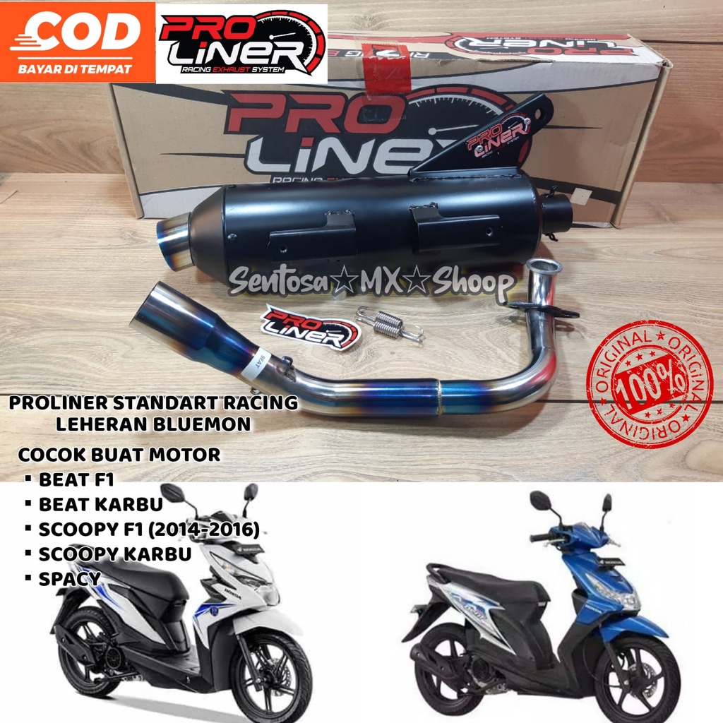 Jual ( PROLINER ORIGINAL ) KNALPOT STANDART RACING / TSUKIGI LEHERAN ...