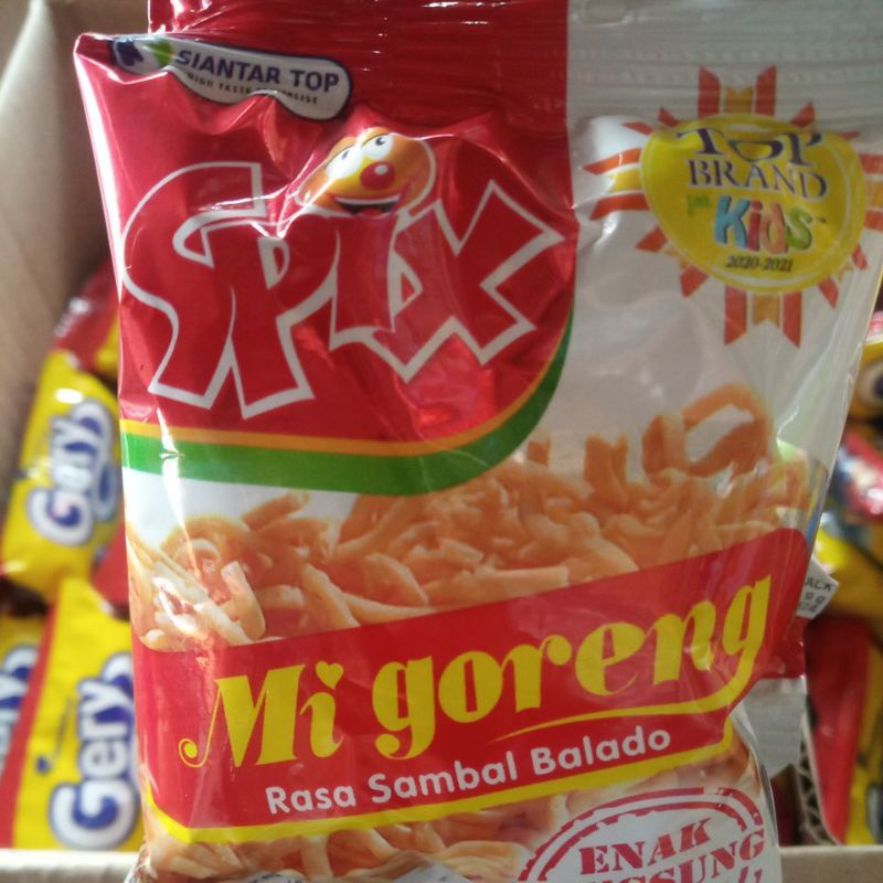 Jual snack SPIX mi goreng 1 renceng isi 10 pcs @9g (packing kardus ...
