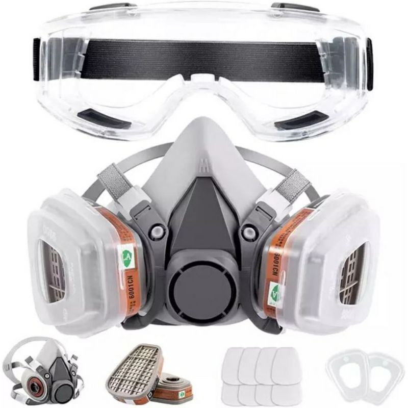 Jual ORIGINAL Masker Anti polusi Virus Gas Half Facepiece Respirator ...
