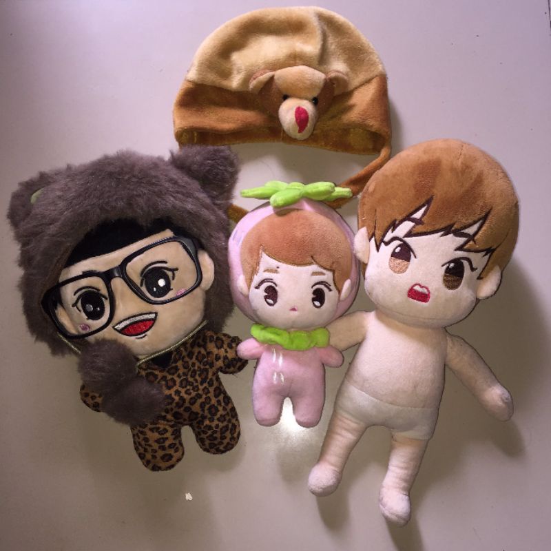 Jual EXO DOLL Original From Fansite Chanyeol Xiumin Luhan | Shopee ...