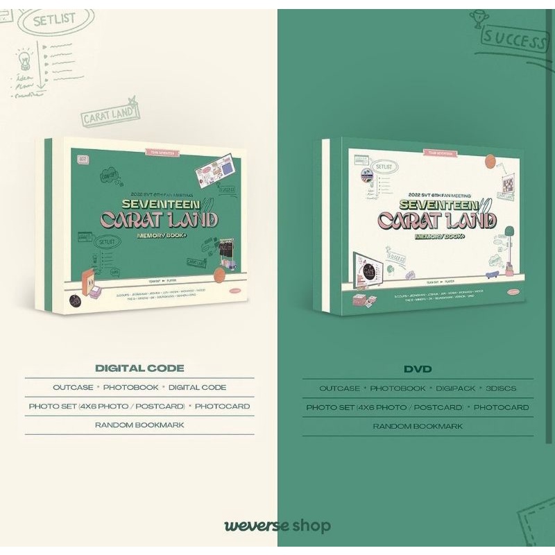 Jual OFFICIAL SEVENTEEN 6TH FAN MEETING CARATLAND DVD DIGICODE | Shopee Indonesia