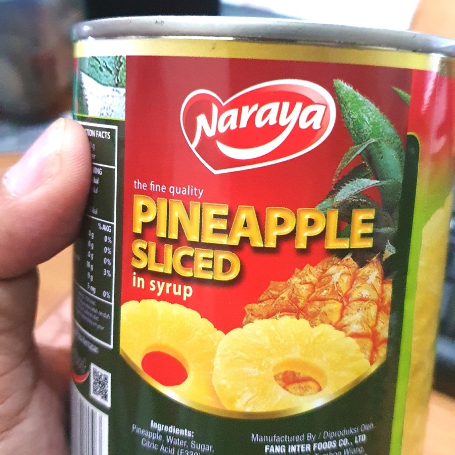 Jual ed 05.25 CAN 565GR - BUAH NANAS KALENG / NARAYA PINEAPPLE BUAH ...