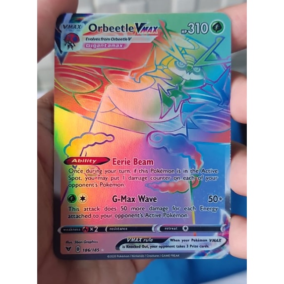Jual KARTU POKEMON DUMMY RAINBOW VMAX HOLOGRAM ENGLISH VERSION | Shopee ...
