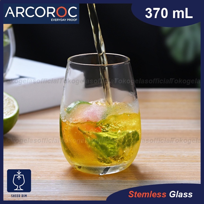 Jual ARCOROC Gelas Wine/Gelas Stemless/Gelas Merry/Gelas Elegan/Gelas ...