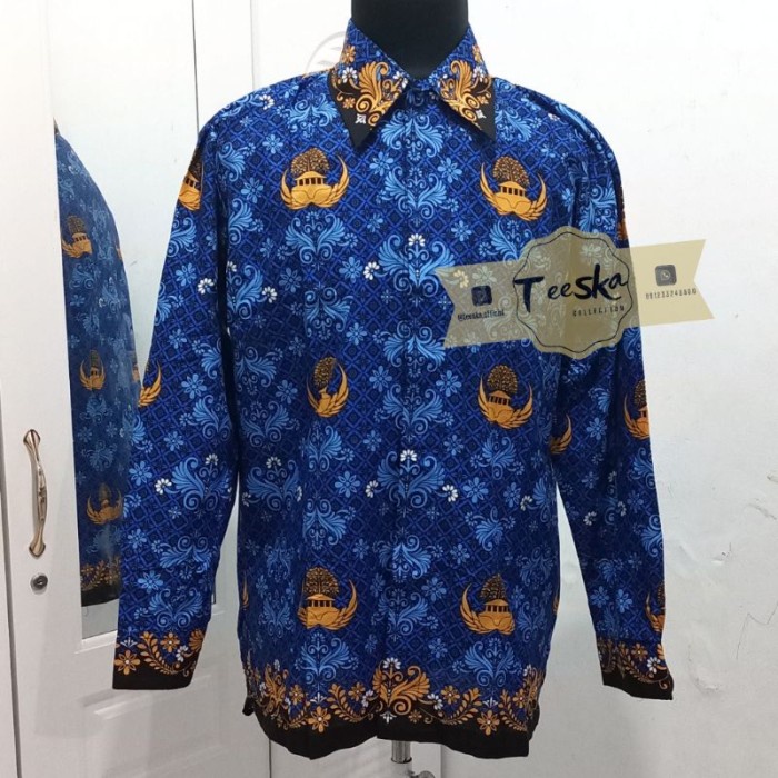 Jual Seragam Pdh Batik Korpri Pria Motif Baru 2022 (Pakai Furing ...