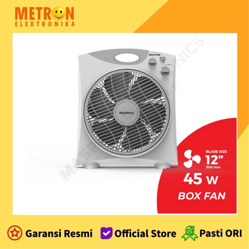 Jual MASPION EX 2109 T BOX FAN 12" / KIPAS ANGIN BOX 12 INCH 45 WATT ...