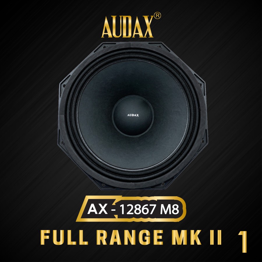 Jual Audax - Speaker Pasif 12" AX-12867 M8 Full Range MK II | Shopee ...