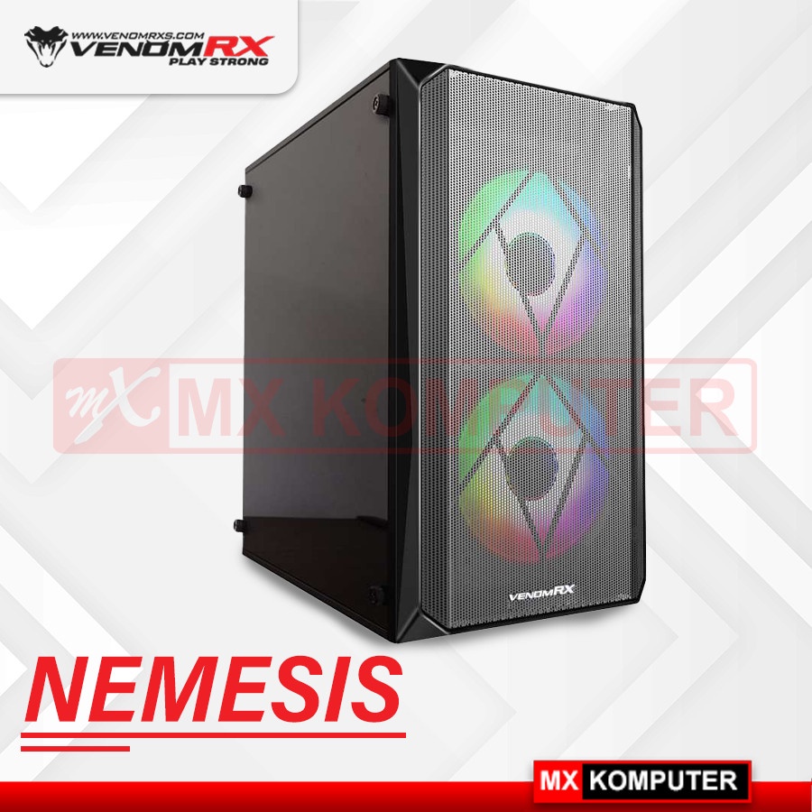 Jual VENOM RX NEMESIS MINI / MICRO ATX SIZE RGB GAMING CASE | Shopee ...