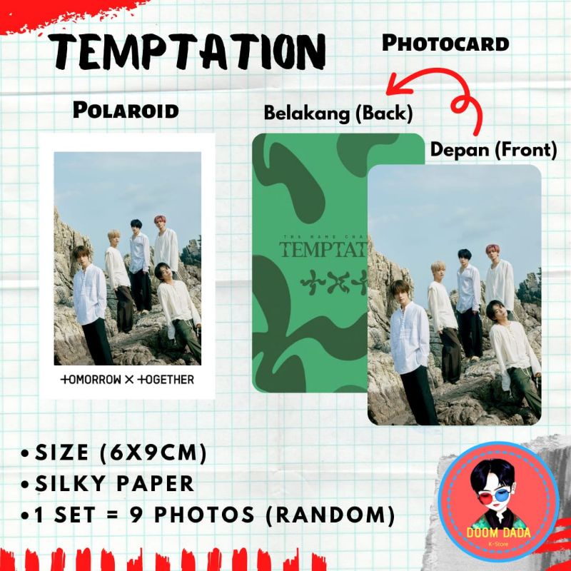 Jual Paket Polaroid TXT The Name Chapter TEMPTATION / PHOTOCARD TXT Soobin Yeonjun Beomgyu ...
