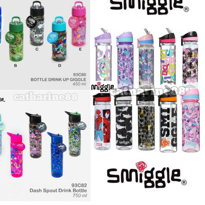 Jual Botol Minum SMIGGLE Sedotan Bottle Anak Sekolah Robot Dino Ghost Monster Unicorn Shark ...