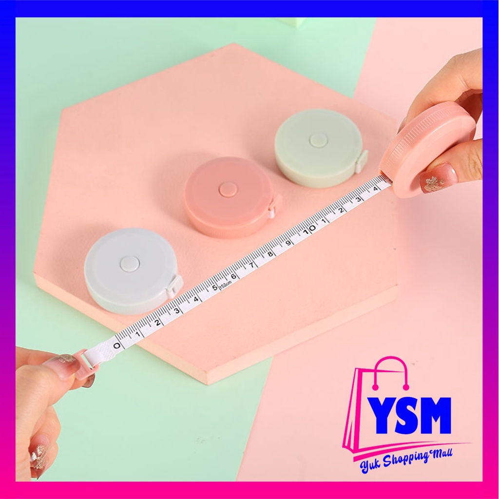 Jual YSM Meteran Mini Gulung 150Cm Pengukur Lingkar Perut Baju Jahit ...