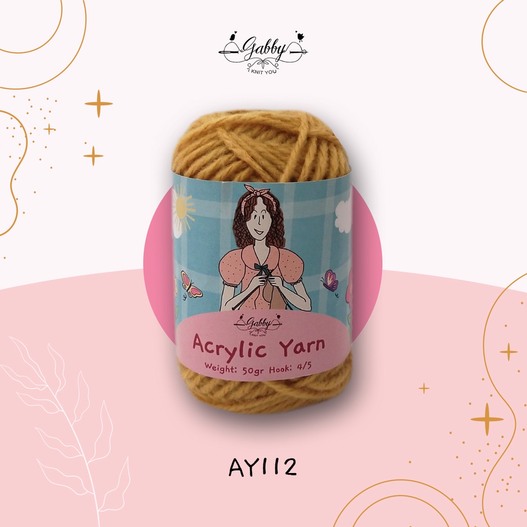 Jual Benang Rajut Akrilik/Acrylic Yarn AY112 | Shopee Indonesia