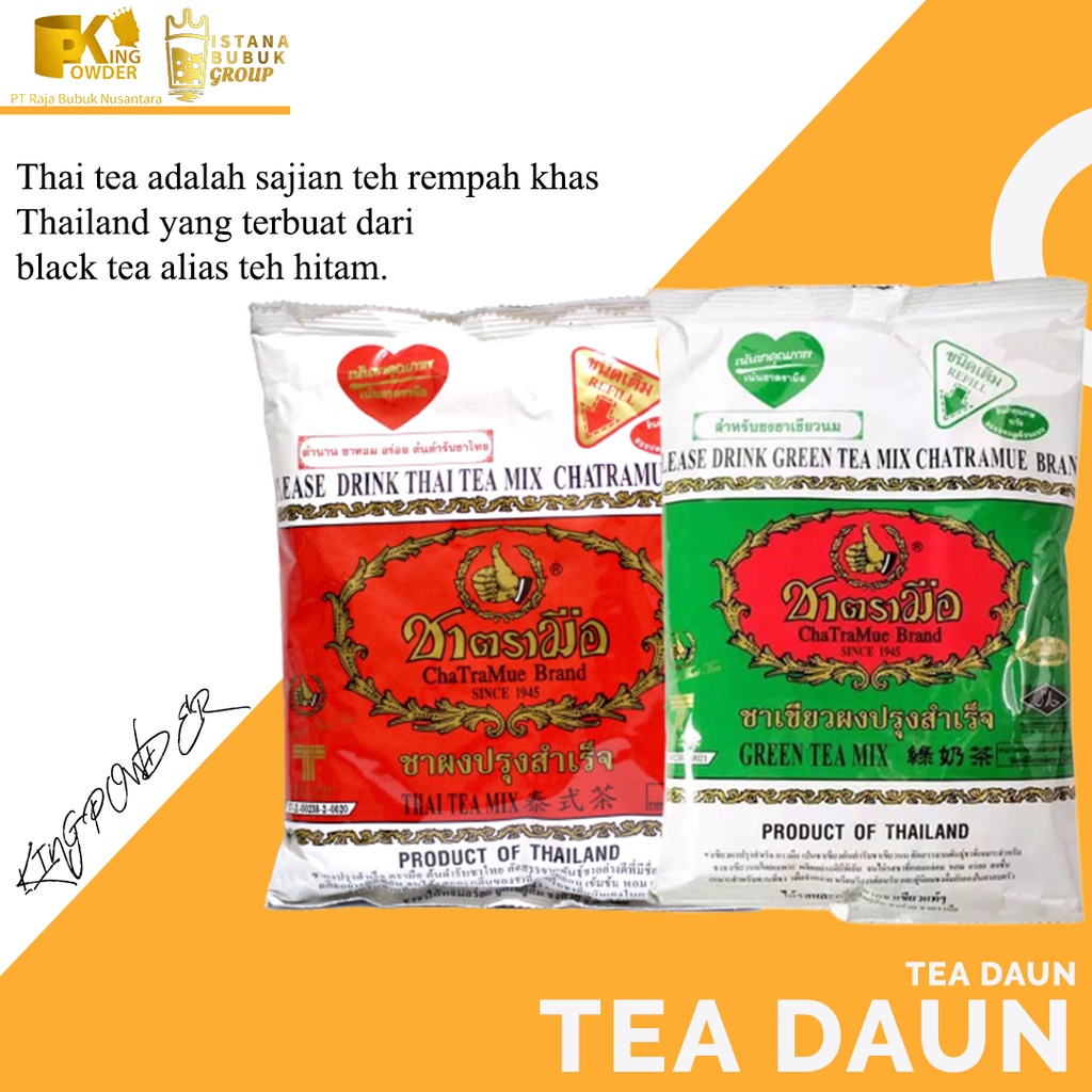 Jual Thai tea chatramue Green tea mix chatramue thailand - ORIGINAL ...