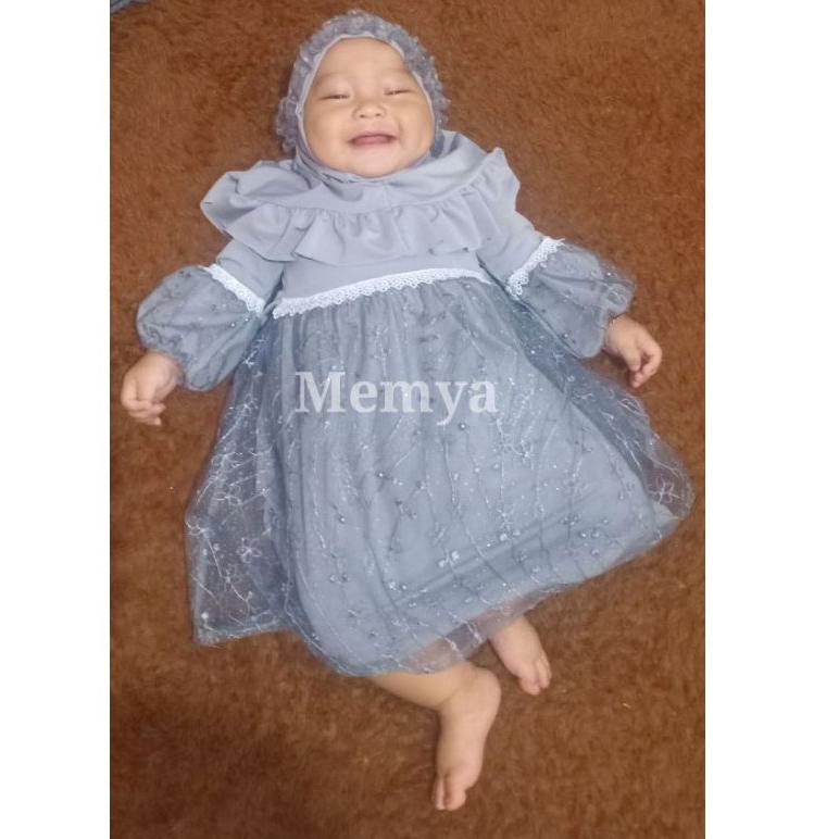 Jual STOK TERBARU gamis brukat brokat tulle \ tile baby, baju muslim ...