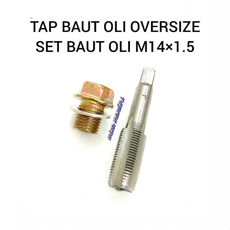 Jual Tap Baut Oli Oversize Motor M14×1.5 set baut 19 bisa untuk mobil xenia avanza | Shopee ...