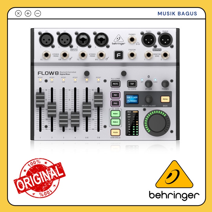 Jual Behringer FLOW 8 / FLOW-8 / FLOW8 bluetooth digital mixer original ...