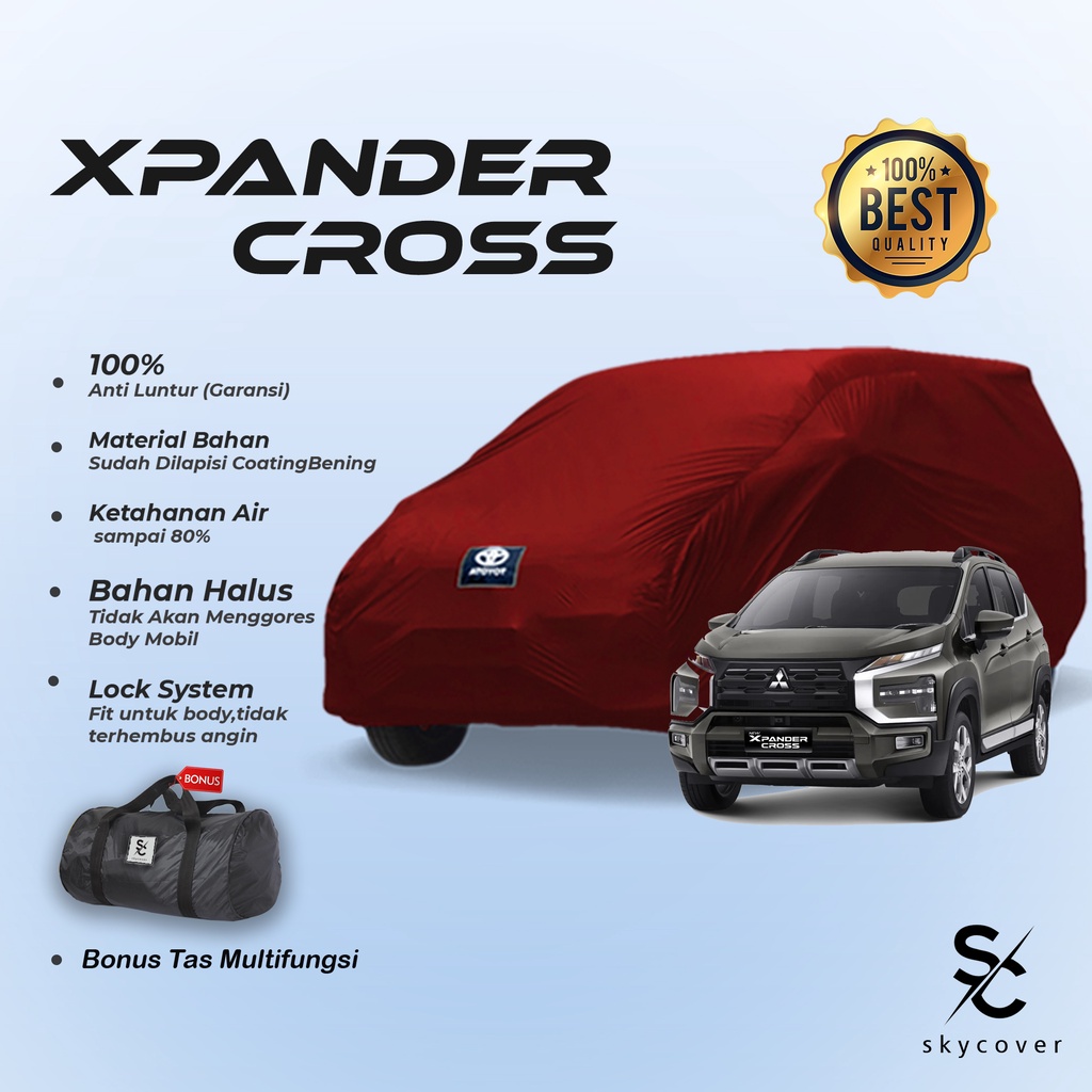 Jual Body Cover Mobil Mitsubishi Xpander Cross / Sarung / Selimut Mobil ...