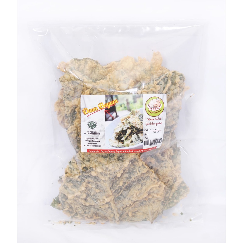 Jual keripik bayam tembul rasa original 250 gr | Shopee Indonesia