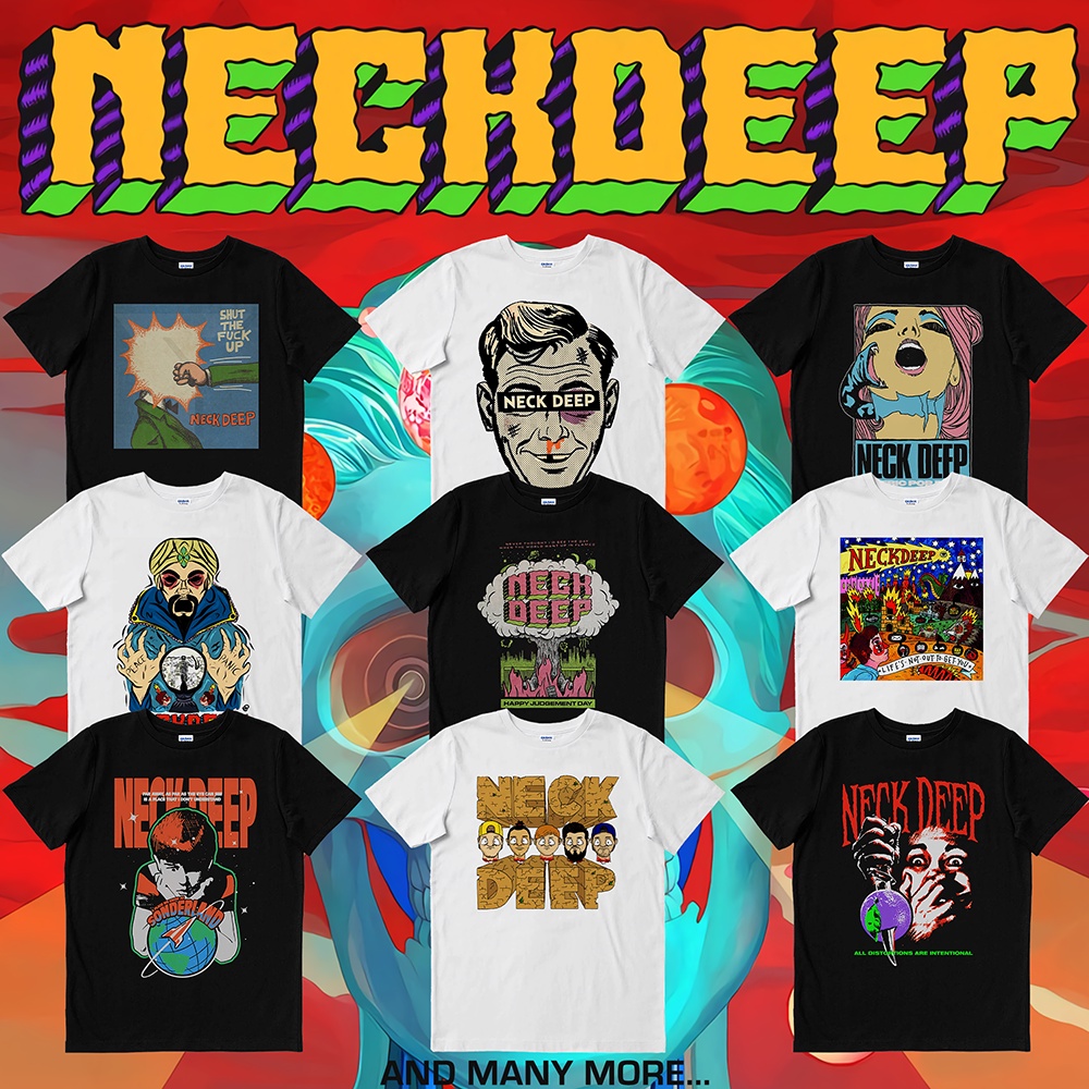 Jual NECK DEEP | T-SHIRT BAND | SKATE PUNK | MERCHANDISE | Shopee Indonesia