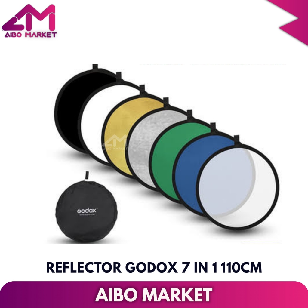 Jual Reflector Godox 7 in 1 110cm Colours 7IN1 - Foto Studio Fotografi | Shopee Indonesia